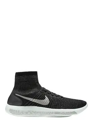 Nike Lunarepic Flyknit Lb Metallic Sneakers - Black