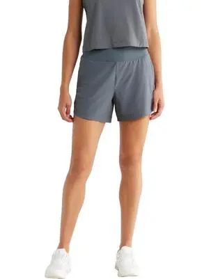 FREE FLY Breeze Athletic Shorts - Storm Cloud