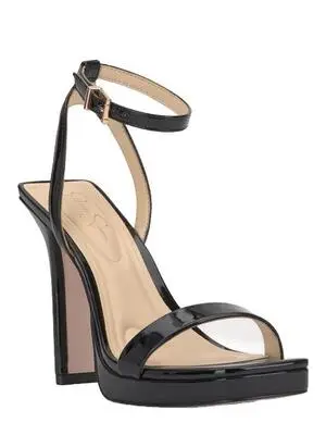 Jessica Simpson Ankle Strap Platform Sandals - Black