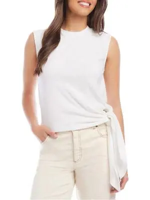 Karen Kane Side Tie Tank - Off White