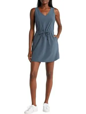FREE FLY Free Fly Breeze Drawstring Waist Dress Blue Dusk Ii