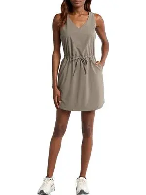 FREE FLY Free Fly Breeze Drawstring Waist Dress Smokey Olive