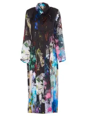 YAVI Printed Long Sleeve Dress Multicolour