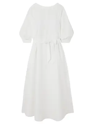 LORO PIANA Loro Piana Belted Linen Dress
