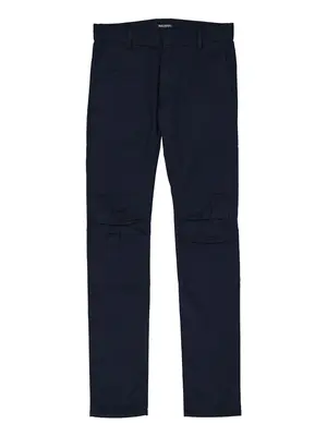 Balmain Slim Cotton Trousers - Blue