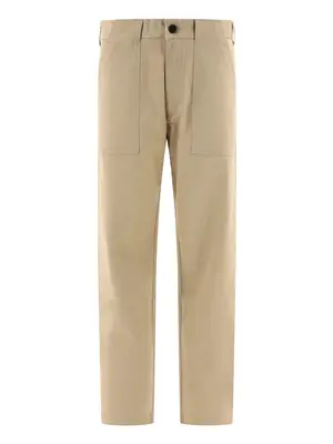 AND BLUE Hammer Trousers - Beige