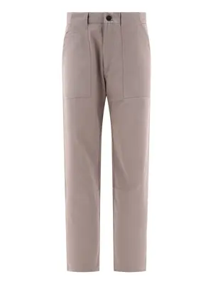 AND BLUE Hammer Trousers - Brown