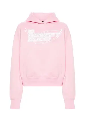 Gucci Printed Cotton Hoodie - Pink