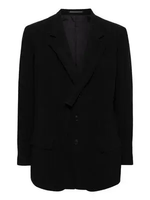 Yohji Yamamoto Single-breasted Blazer - Black