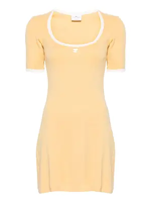 COURREGES Holistic Cotton Minidress - Yellow