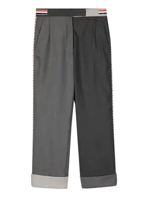 THOM BROWNE Thom Browne Two-Tone Straight Trousers