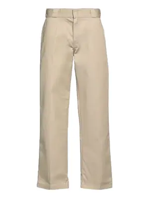 Dickies Man Pants Dark Brown Size 28w-30l Polyester, Cotton Beige