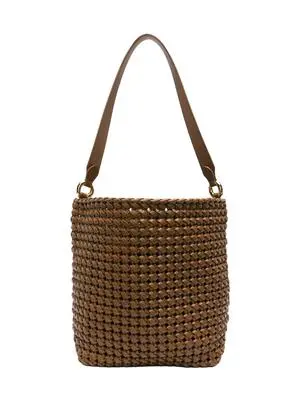 THEMOIRE Phoebe Knotted Shoulder Bag - Brown