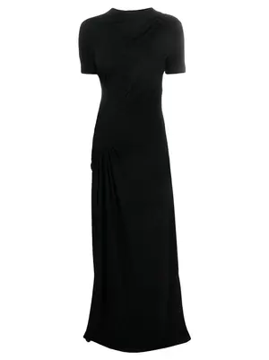 Givenchy Gathered Maxi Dress - Black