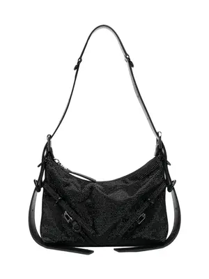 Givenchy Rhinestone-embellished Shoulder Bag - Black