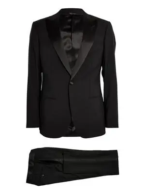 Giorgio Armani Virgin Wool-silk 2-piece Soho Tuxedo - Black