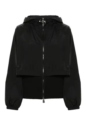 Moncler Layered Hooded Jacket - Black