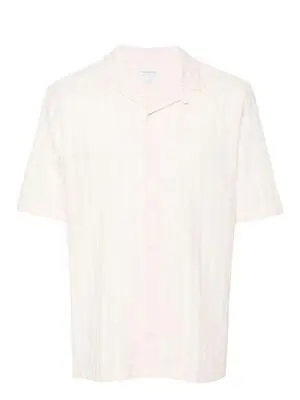 SUNSPEL Embroidered-stripes Cotton Shirt