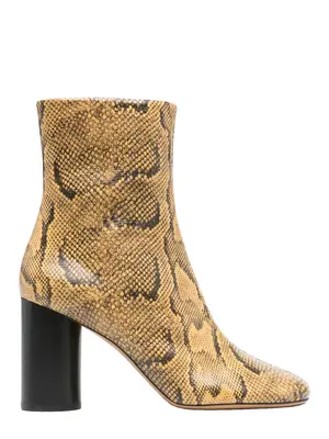 Isabel Marant Labee 90mm Leather Boots - Yellow