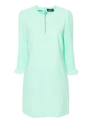 Dsquared2 Round-neck Shift Minidress - Green