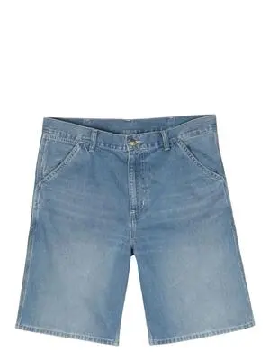 Carhartt Work In Progress Simple Denim Shorts - Blue