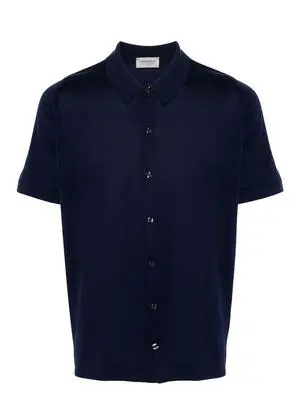 John Smedley Folke Fine-ribbed Shirt - Blue