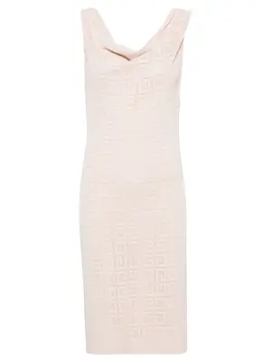 Givenchy 4G-Patterned Midi Dress Pink