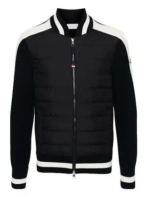 Moncler Quilted Panel Jacket - Blue/white