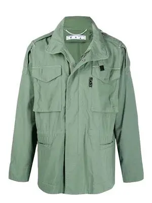 Off-White Arrows Logo Field Jacket - Green