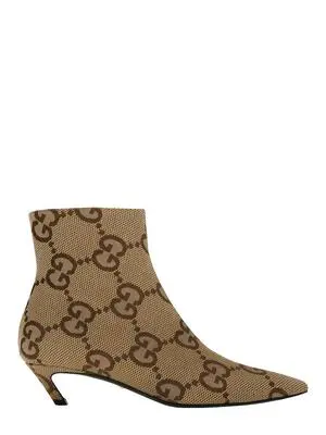 Gucci Low Heel Boots - Beige