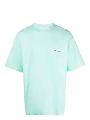 Balenciaga Political Campaign Oversized Logoprint T-shirt - Mint