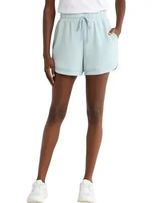 Varley Varley Ollie High Waist Sweat Shorts Ether Blue