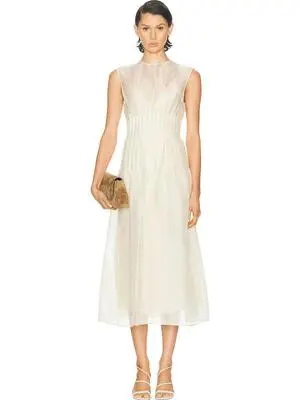 Khaite Wes Silk Dress - Bone