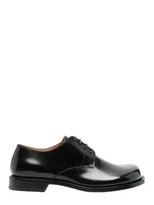 Loewe Lace-up Leather Derby Shoes - Black