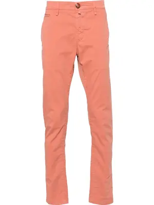 Jacob Cohen Bobby Low-rise Chino Trousers - Orange