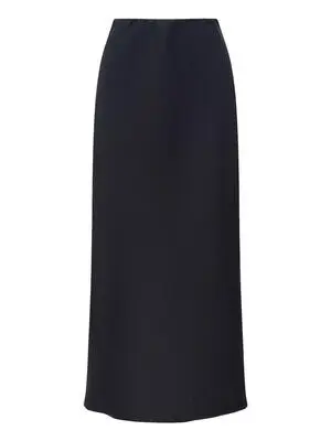 12 STOREEZ High-waisted Linen Skirt - Black