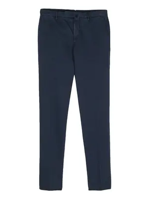 Incotex Twill Tapered-leg Trousers - Blue