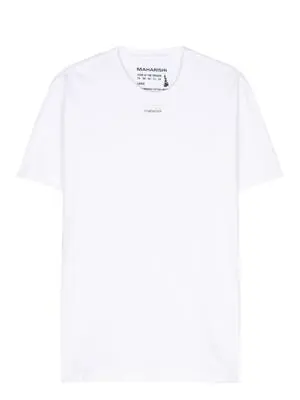 MAHARISHI Logo-print Cotton T-shirt - White