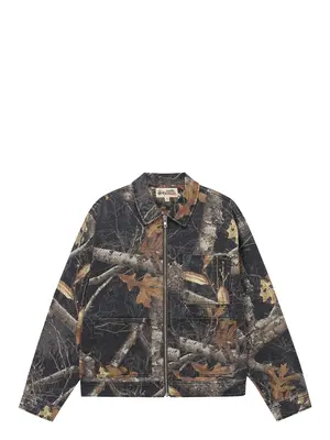 StüSsy Realtree Edge Zip Work Jacket - Black | Editorialist