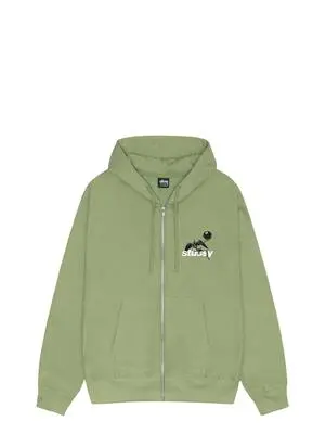 StÜssy Apocalypse Zip Hoodie - Green