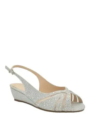 PARADOX LONDON PINK Jocelyn Wedge Sandal - Silver