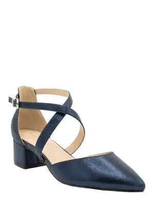 PARADOX LONDON PINK Francis Pointed Toe Pump - Navy
