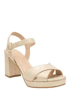PARADOX LONDON PINK Landon Platform Sandals - Champagne