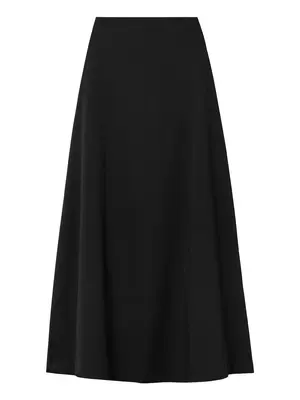 MATTEAU Organic Cotton-blend Twill Maxi Skirt