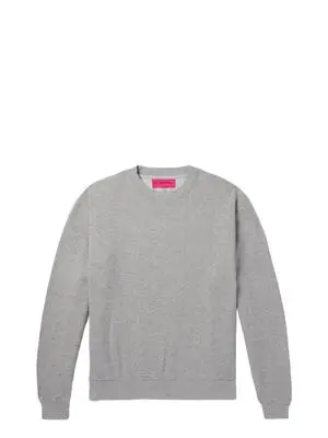 THE ELDER STATESMAN Daily Crew Cotton And Cashmere-blend Sweatshirt - Gray