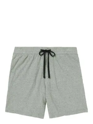 JAMES PERSE Garment-dyed Cotton-jersey Drawstring Shorts - Gray