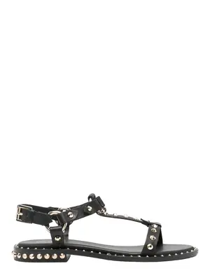 Ash Stud-embellished Leather Sandals - Black