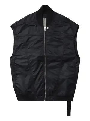 Rick Owens Jumbo Flight Zipped Gilet - Black
