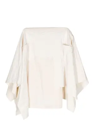COMME DES GARÇONS TAO Panelled Draped Skirt - White
