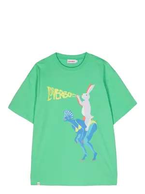CHARLES JEFFREY Graphic-print T-shirt - Green